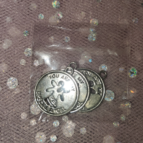 Source Unknown | Jewelry | 10 Set Of 3 Mini Angel Pendant Charms | Poshmark